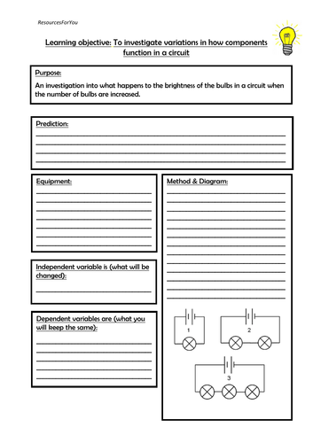 Science- Electricity- investigating variations in how components ...