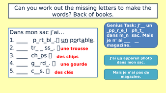Studio 1: Module 1. Unit 3, Comment je me vois | Teaching Resources