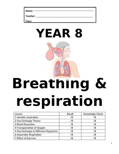 Full Breathing and Respiration Booklet | Teaching Resources