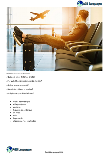 Spanish Travel and Tourism Photo Activity | Teaching Resources