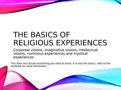 Religious Experiences Ppt - AQA Religious Studies | Teaching Resources