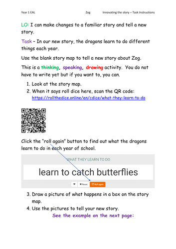 ZOG Year 1 EAL storybook resources | Teaching Resources