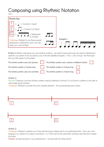 Y7 RHYTHM | Teaching Resources