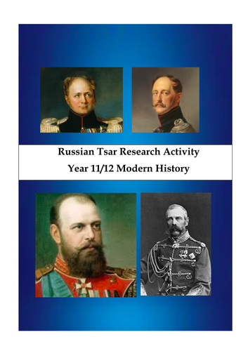 Russian Tsar Research online lesson | Teaching Resources