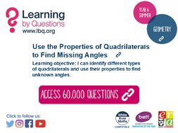 Year 6 Geometry: Angles in Quadrilaterals | Teaching Resources
