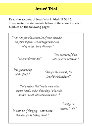 Good Friday: Jesus’ Trial And Crucifixion Easter Writing Pack (8-12 ...