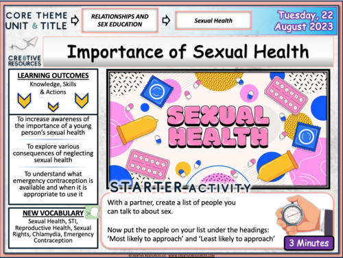 Sexual Health - PSHE | Teaching Resources
