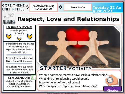 Respect Love + Relationships - PSHE | Teaching Resources