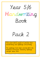 Year 5 and 6 Handwriting and Spelling Booklet | Teaching Resources