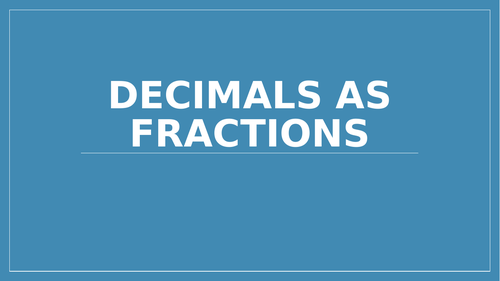 Decimals and percentages powerpoints | Teaching Resources