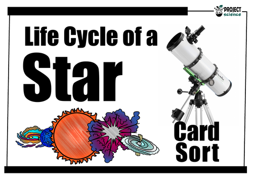 Life Cycle of a Star Card Sort | Teaching Resources