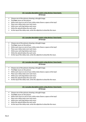 Drought Poetry English Y3 | Teaching Resources