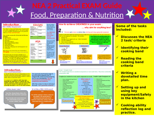GCSE Food Revision: NEA 2 Food Practical Cooking Exam Preparation ...