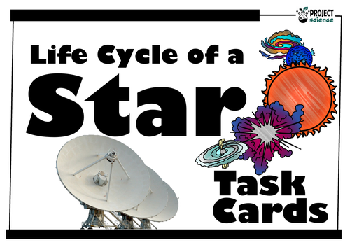 Life Cycle of a Star Task Cards | Teaching Resources