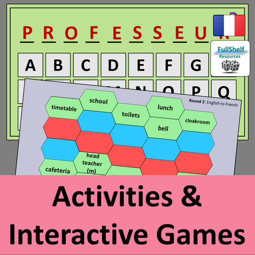 French School Vocabulary A L’ecole | Teaching Resources