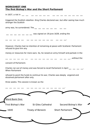 English Civil War Lesson Two: The Scottish Wars and Grand Remonstrance ...