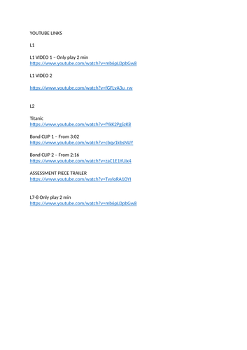 Y8 - FILM MUSIC | Teaching Resources