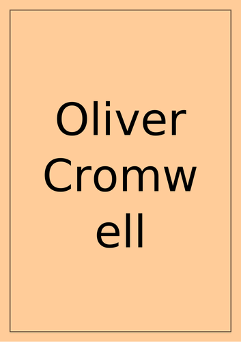 History Oliver Cromwell Worksheets | Teaching Resources