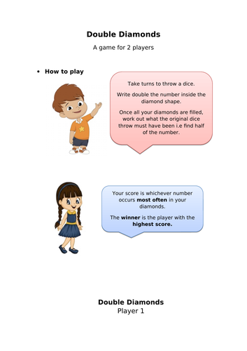 Double diamonds | Teaching Resources