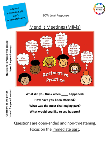 Introducing Restorative Practices in Schools | Teaching Resources