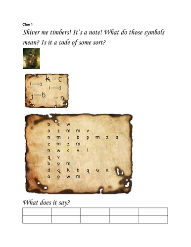 The famous Pirate Game Murder Mystery Codebreaker KS2 | Teaching Resources
