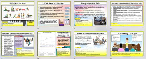 Standard Occupation Classifications + Careers | Teaching Resources