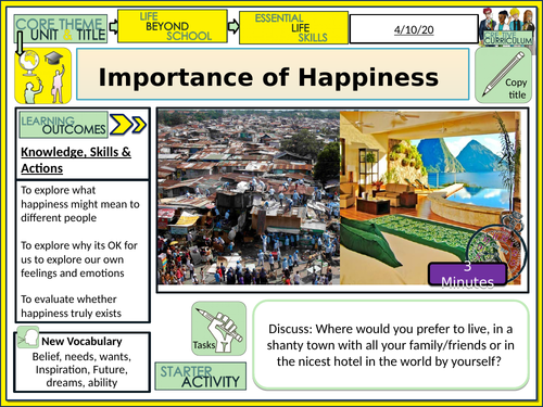 Being Happy + Positivity - PSHE | Teaching Resources