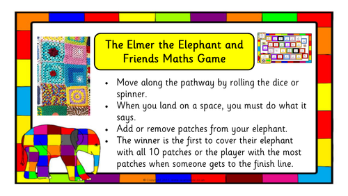 The Elmer the Elephant and Friends Maths Game KS1/SEN/EYFS | Teaching ...