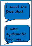 Maths Stem Sentences Display | Teaching Resources