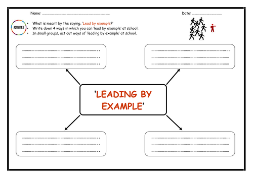 Leading by Example - Worksheet | Teaching Resources