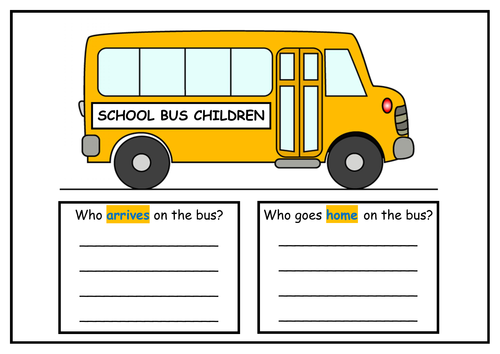 School Bus Children - Poster | Teaching Resources
