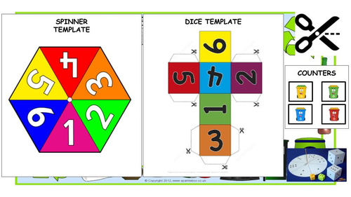 The Earth Day Recycling Maths Game KS1/SEN/EYFS | Teaching Resources