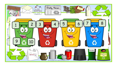 The Earth Day Recycling Maths Game KS1/SEN/EYFS | Teaching Resources