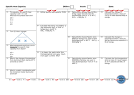 Specific Heat Capacity - GCSE Physics and/or Combined Science ...