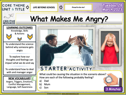 What is anger - Managing Anger PSHE | Teaching Resources