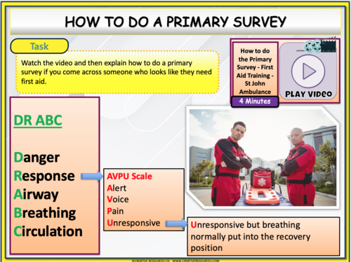 First Aid Resources (2-3 Hours) PSHE | Teaching Resources
