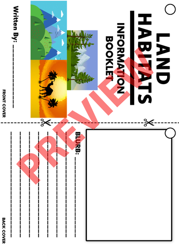 Habitats Student Research Booklet | Teaching Resources