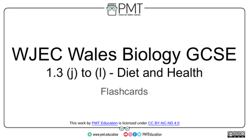 WJEC Wales GCSE Biology Flashcards | Teaching Resources