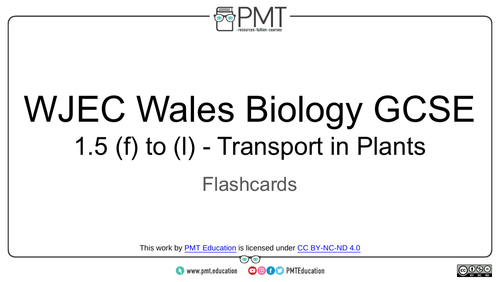 WJEC Wales GCSE Biology Flashcards | Teaching Resources