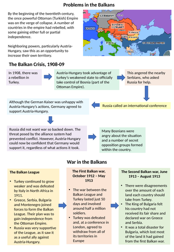 GCSE History World War One Home Learning/ Revision activites | Teaching ...