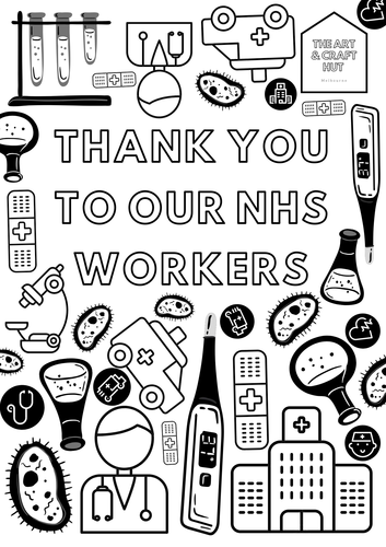 Thank You (NHS) Medical Workers, Teachers & Key Workers | Printable ...