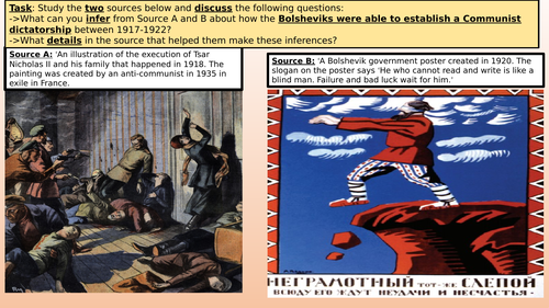Russian Revolution KS3 and Communist Russia 1917-39 | Teaching Resources