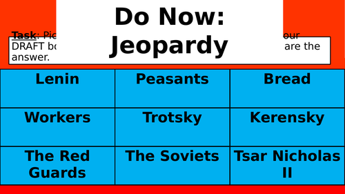 Russian Revolution KS3 and Communist Russia 1917-39 | Teaching Resources
