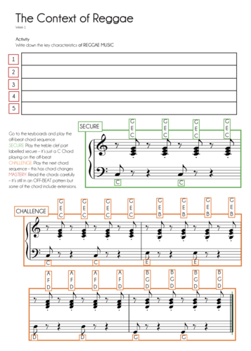 Y8 REGGAE MUSIC | Teaching Resources