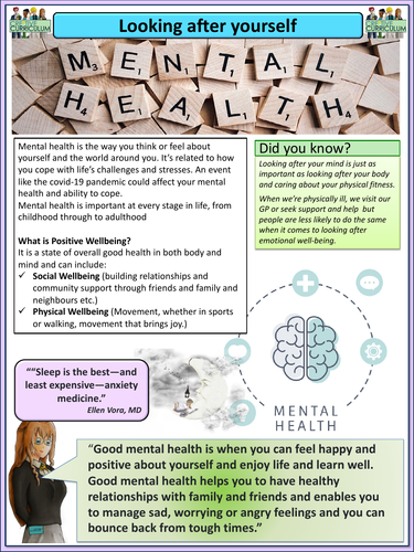 What is Mental Health? PSHE lesson | Teaching Resources