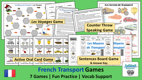 French Transport Games | Teaching Resources