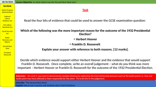 The Second New Deal | Teaching Resources