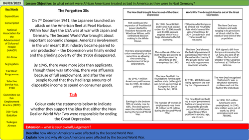 The African American Experience of WWII | Teaching Resources