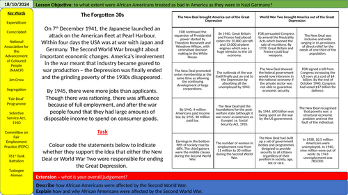 The African American Experience of WWII | Teaching Resources