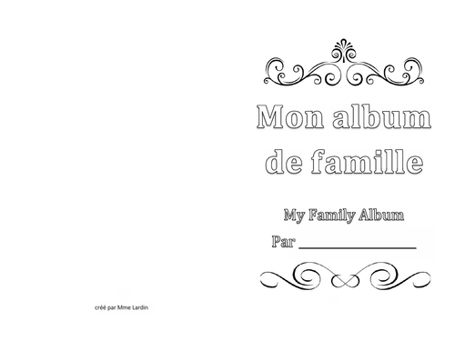 French Personalized Family Album | Teaching Resources